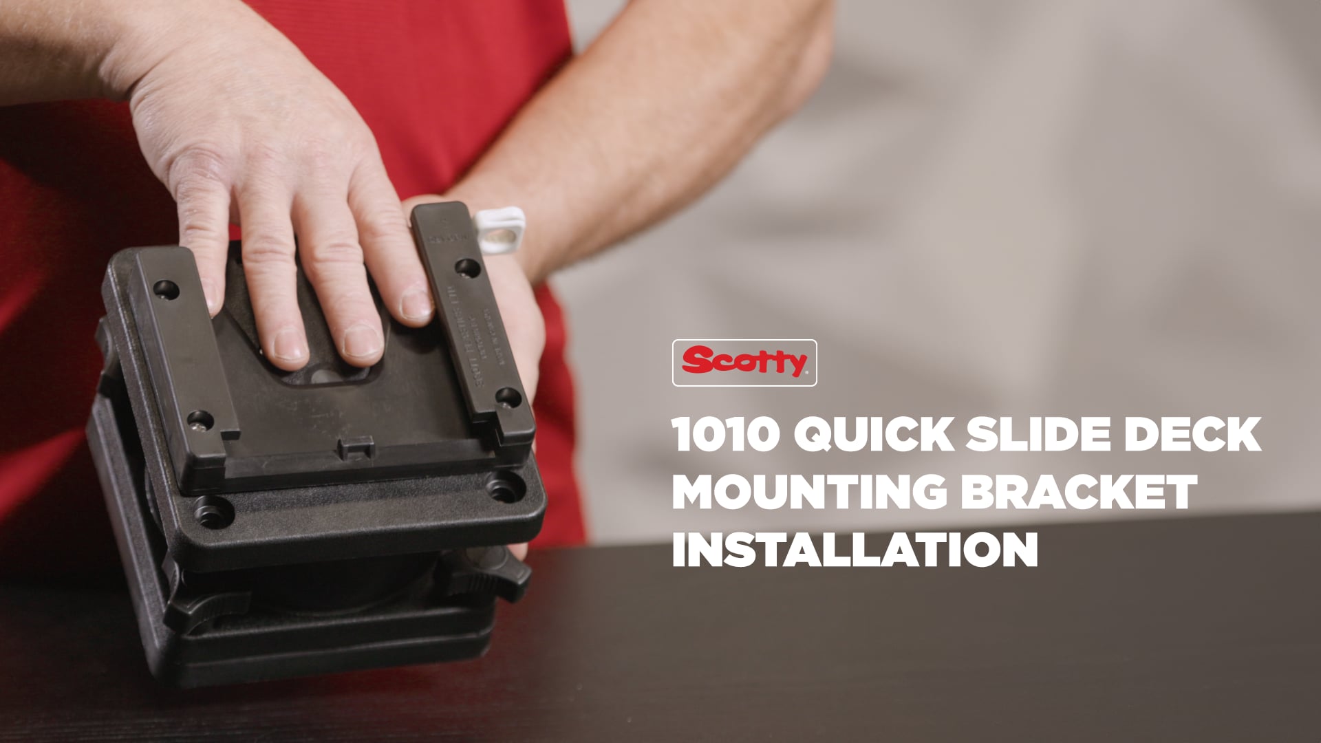 1010 Quick Slide Deck Mounting Bracket Installation - Scotty Fishing